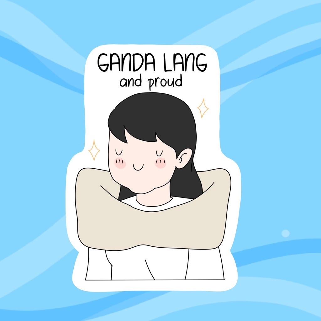 SSKAIT Binibini Waterproof funny mood die cut sticker - Ganda lang and ...