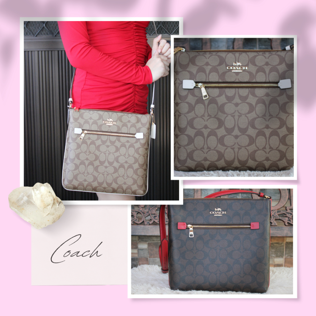 Signature Coach Rowan File Bag (with free bbw pocketbac sanitizer ...