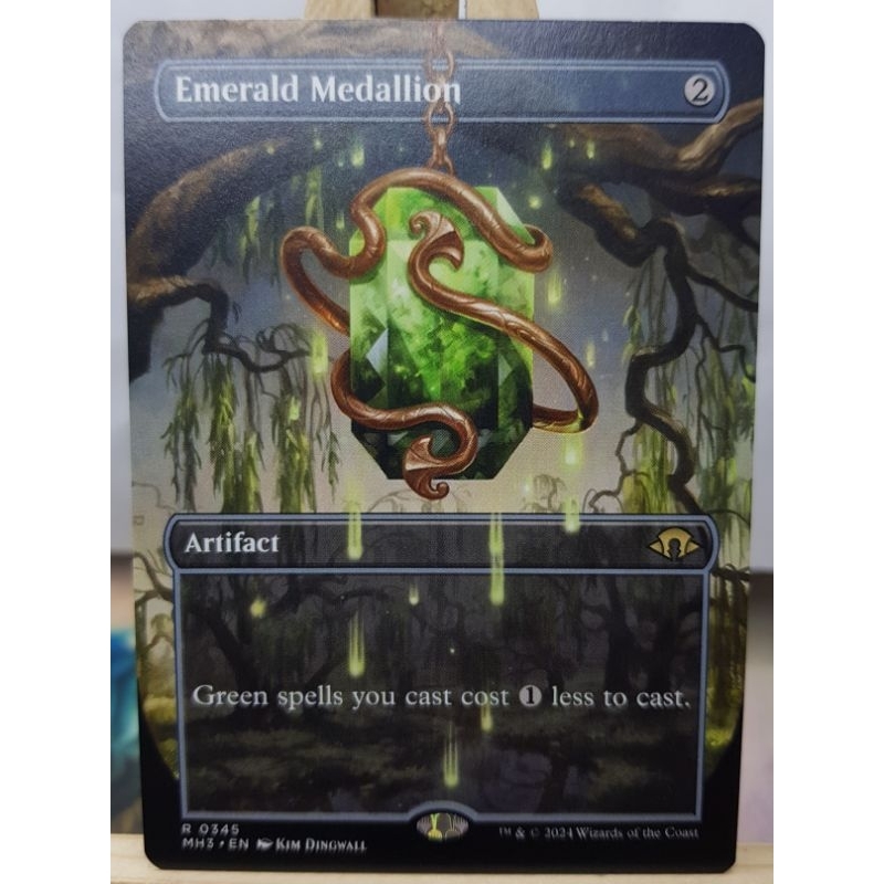 Emerald Medallion ( Borderless ) ( Modern Horizon 3 ) Magic the ...