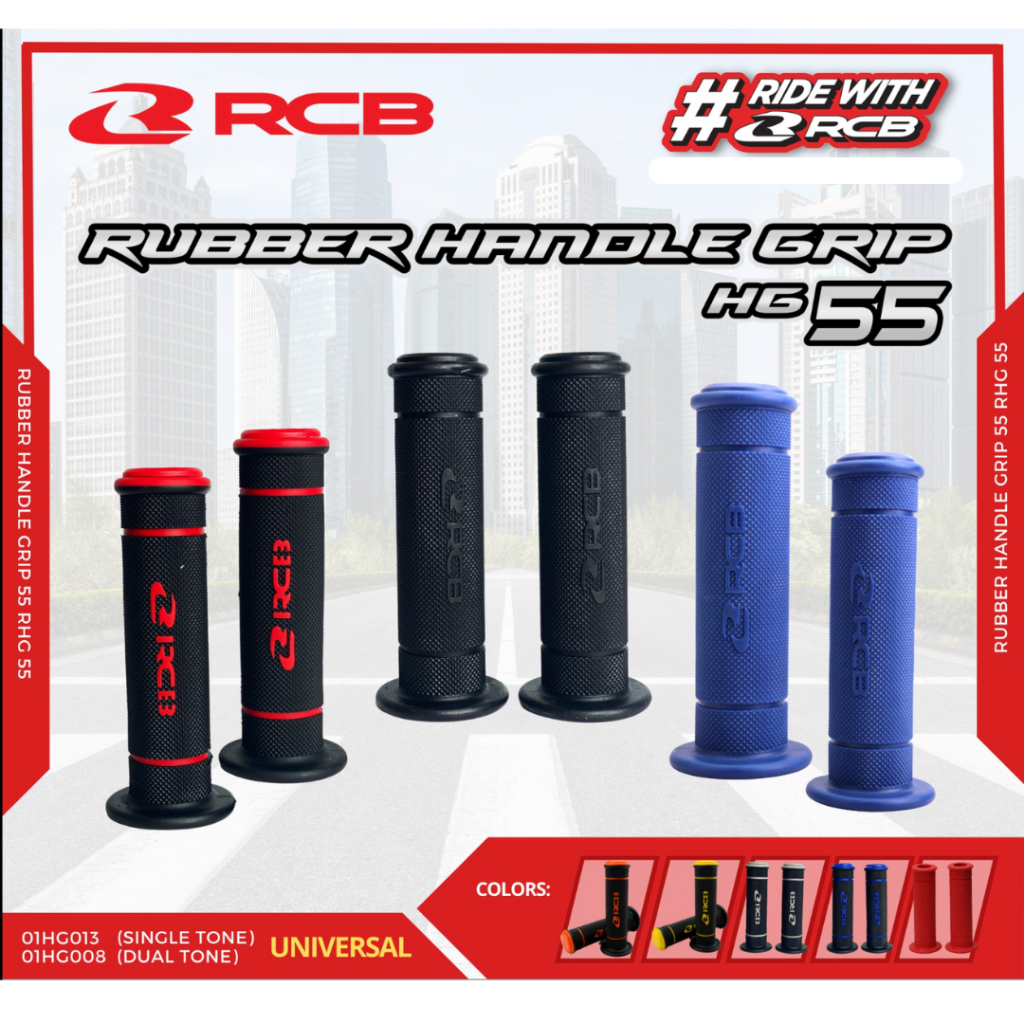 RCB HANDLE GRIP RUBBER RACING BOY HG 55,66,88 UNIVERSAL FITS ALL ...