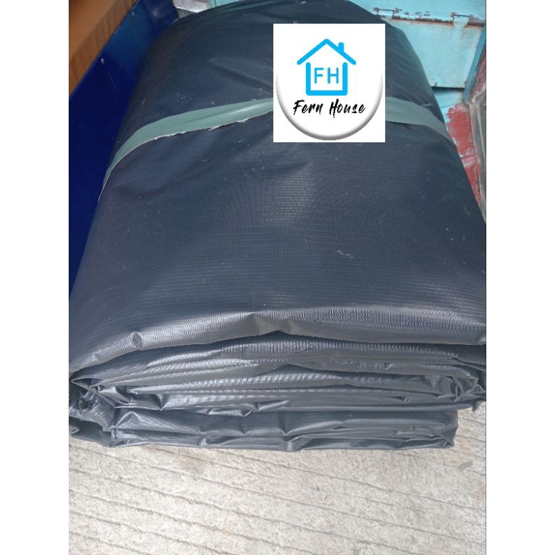 (18 x 26 FT) BLACK AND WHITE TARPAULIN LONA TOLDA TRAPAL WITH EYELETS ...