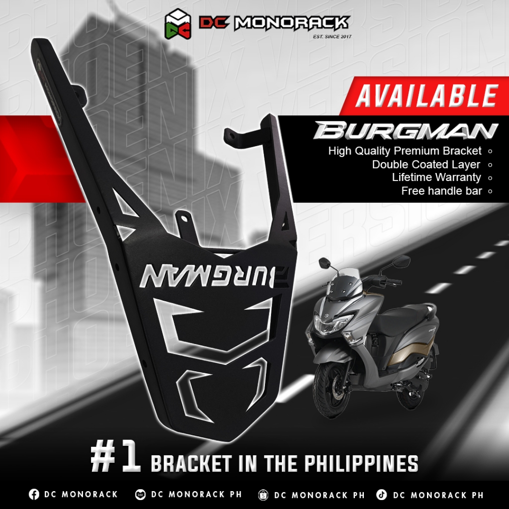 BURGMAN STREET PHOENIX VERSION DC MONORACK BRACKET | Shopee Philippines