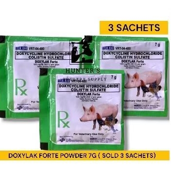 DOXYLAK FORTE POWDER FOR ANIMALS 7G ( SOLD 3 SACHET) | Shopee Philippines