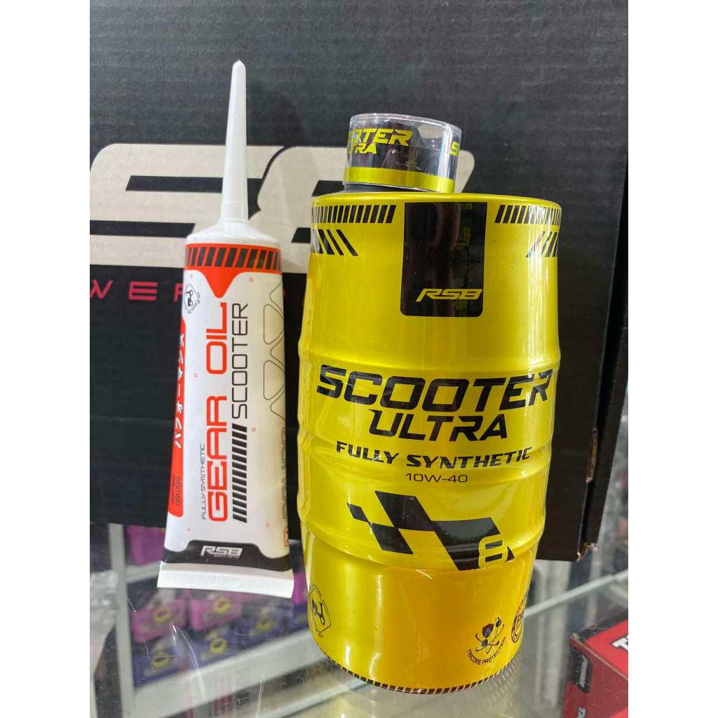 RS8 CHANGE OIL SET (1LITER)+ RS8 GEAR OIL!! RS8 ULTRA SCOOTER / RACING ...