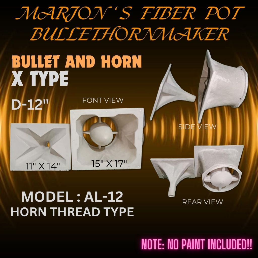 D-12 BULLET AND HORN X TYPE HORN THREAD TYPE (BULLET 14X16 HORN 11X14 ...