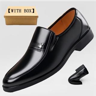 [with box]Formal Black leather men shoes comfort breathable business ...