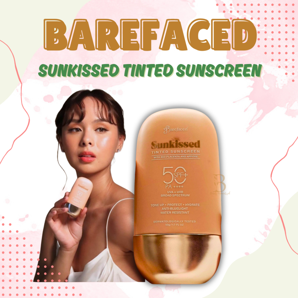 BAREFACED SUNKISSED TINTED SUNSCREEN SPF TONE UP MAKE UP HYDRATE WATER ...