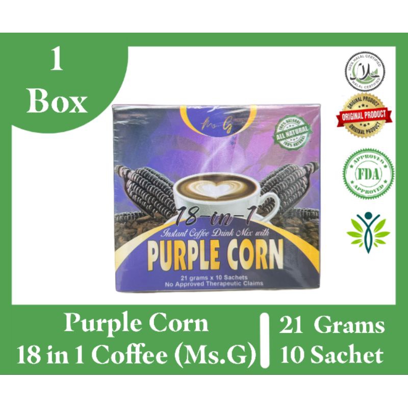 18 in 1 PURPLE CORN Coffee by Ms. G | Shopee Philippines