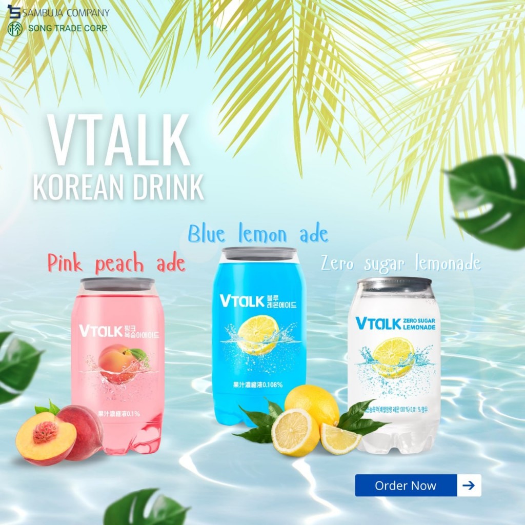[VTALK ADE] 350 ml Korean Low Carbonated Soda From Korea / Made in ...