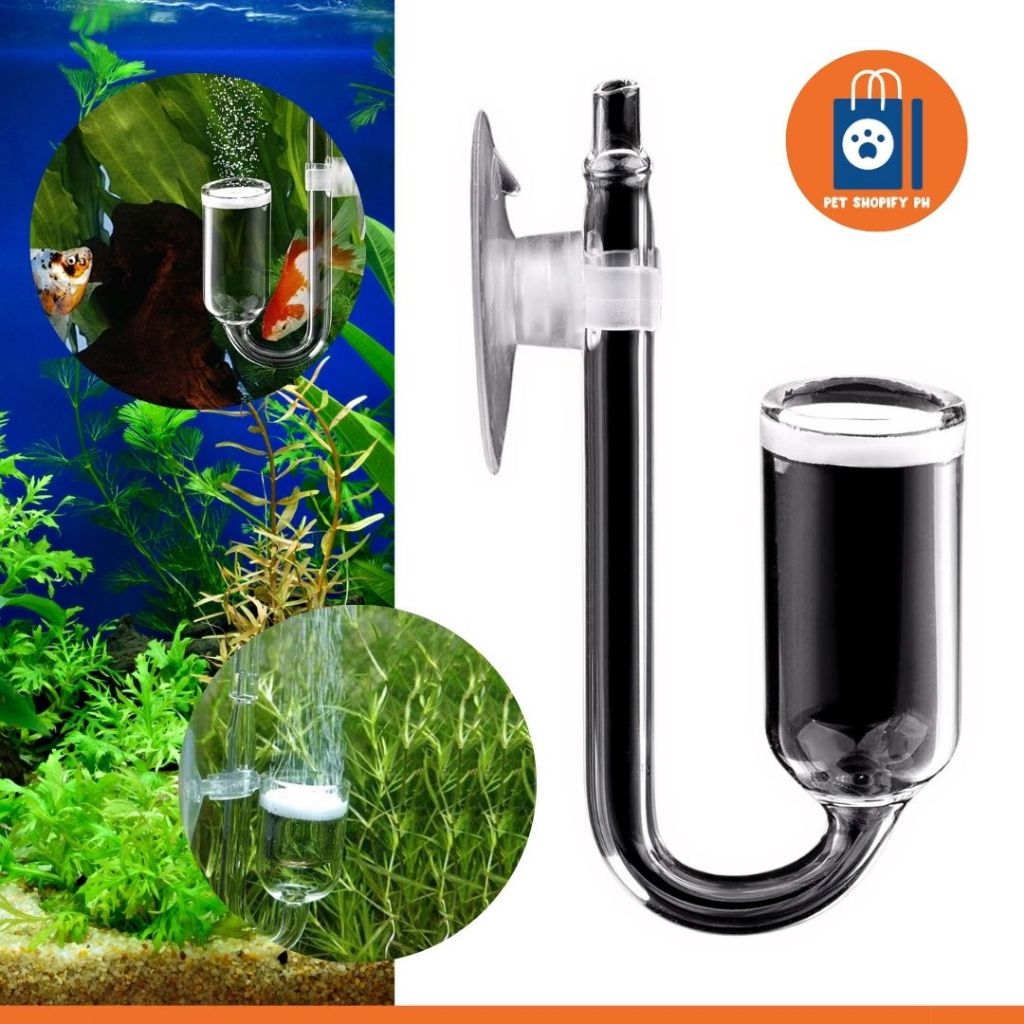 Aquarium C02 Glass Diffuser CO2 Atomizer Diffuser For Planted Aquarium ...