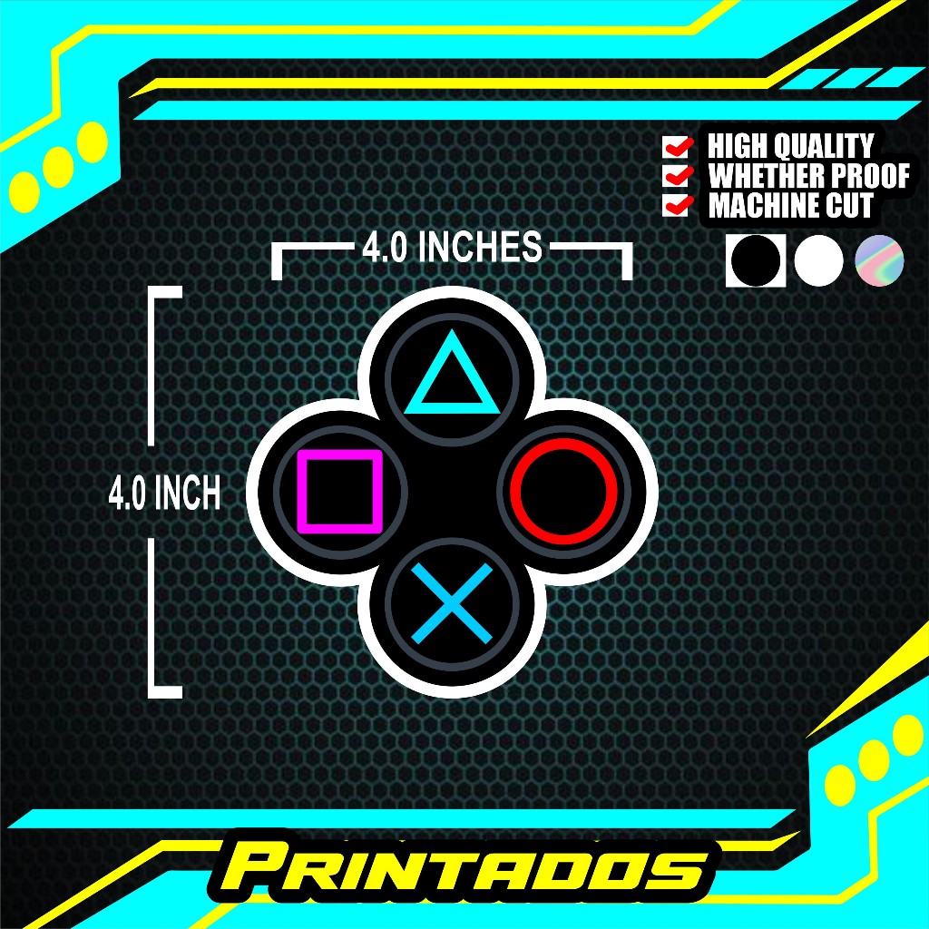 ORIGINAL PSP CONTROLLER printed decal waterproof for car , motorcycle ...