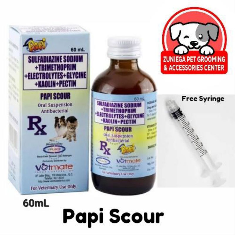 Papi Scour Oral Suspension for Pets 60ml | Shopee Philippines