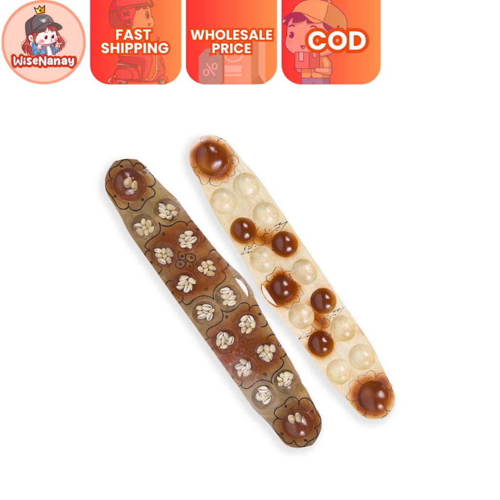 WiseNanay Wooden Sungka Sungkaan with Free Sigay Or Sea Shells | Shopee ...