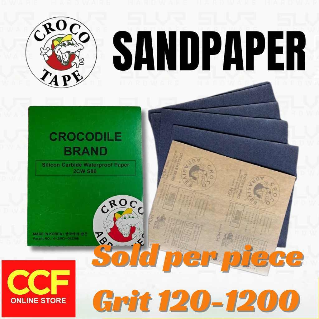 Croco Sandpaper Sand Paper Waterproof Crocodile Sold per piece Liha ...