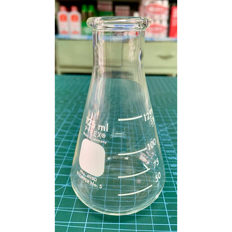 Erlenmeyer flask 125ml Pyrex brand | Shopee Philippines