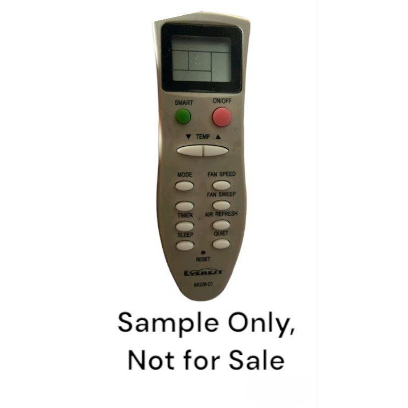Everest Aircon Remote, Replacement Remote for Everest AC | Shopee ...