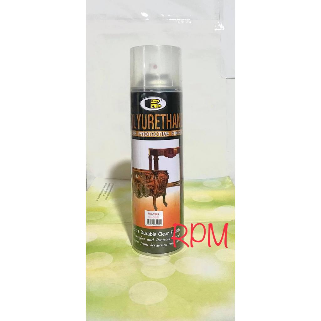 Bosny Polyurethane Clear Protective Finish Spray Paint ( Gloss No. 1900 ...