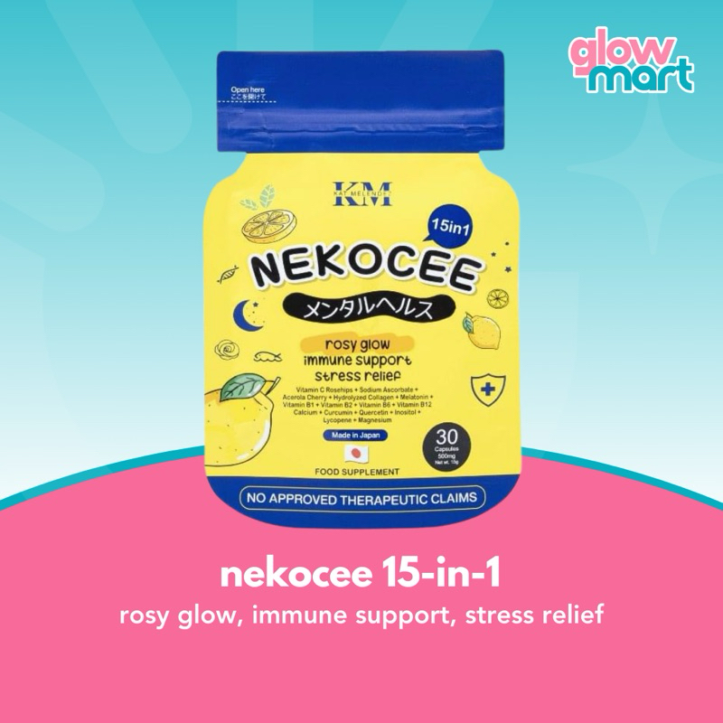Nekocee 15 in 1 Kath Melendez Vitamin C Rosy Glow Immune Support Stress ...