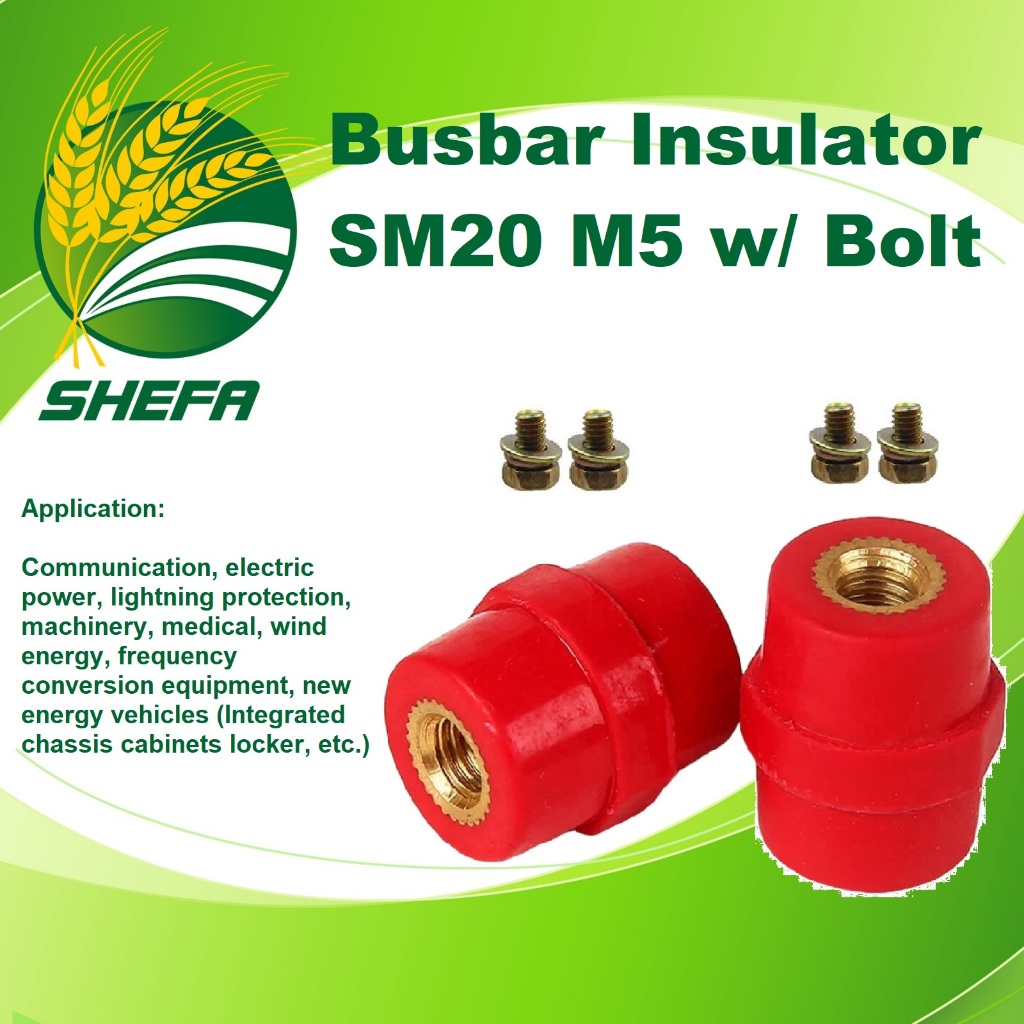 Busbar Insulator with Bolt SM20 M5, 10 pcs | Shopee Philippines