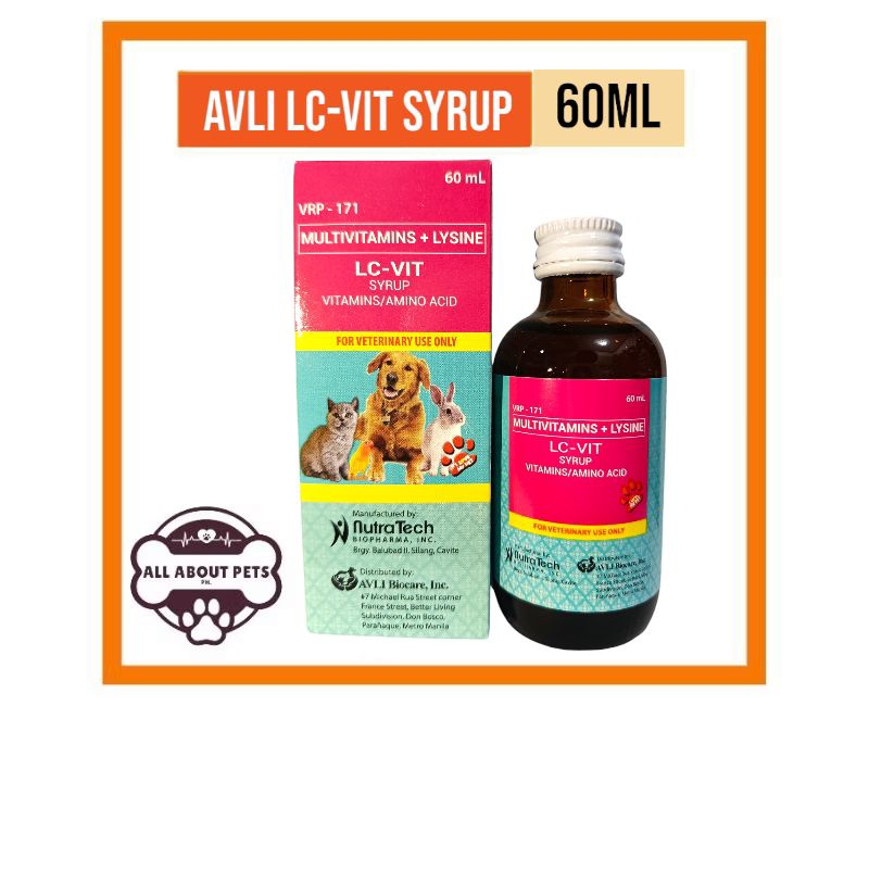 NutraTech LC-Vit Syrup for Pet 60ML (1 Bottle) | Shopee Philippines
