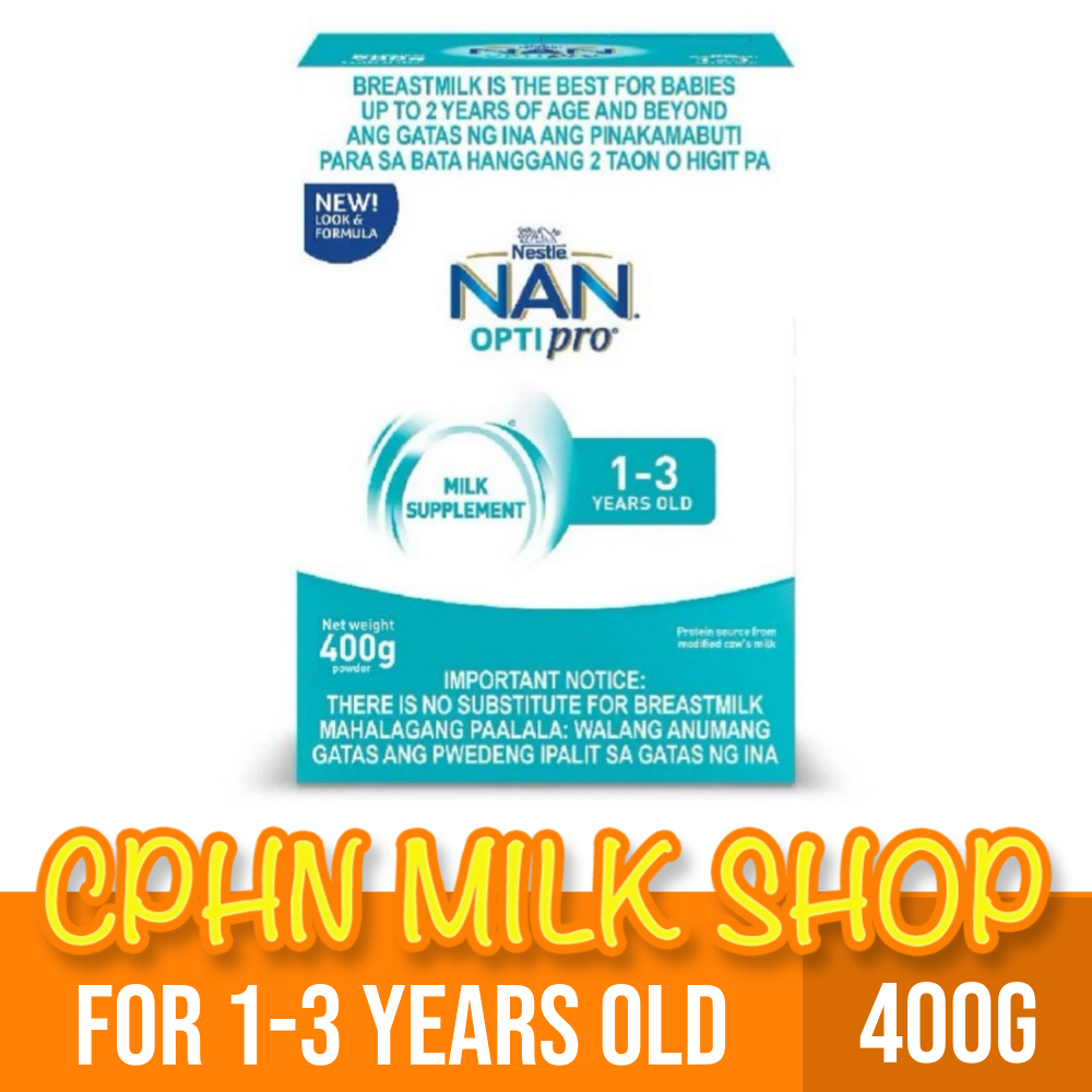 NAN® OptiPro® Three 400g for 1-3 Years Old Milk Supplement | Shopee Philippines
