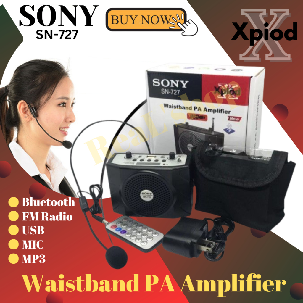 ORIGINAL Sony Lapel Voice Amplifier With Bluetooth Portable Amplified ...