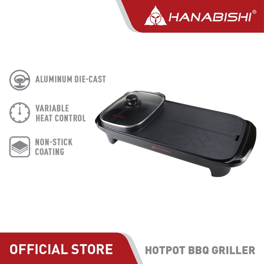 Hanabishi Hotpot BBQ Griller HHOTPOTBBQ75 | Shopee Philippines