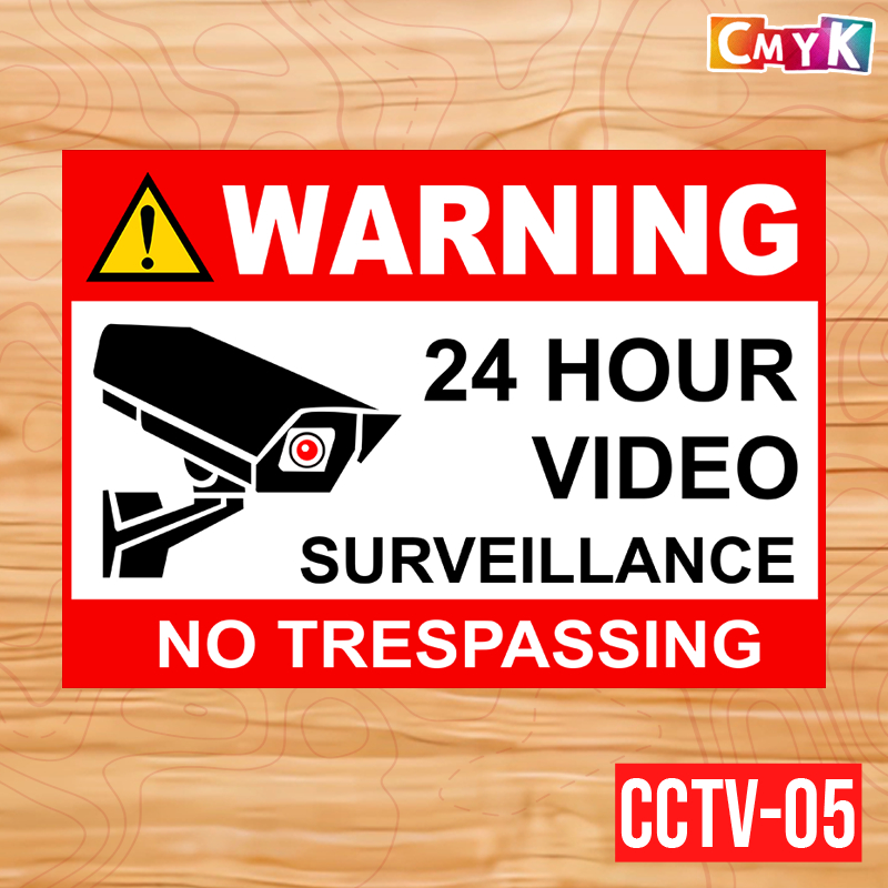 CMYK Customized Signages and Materials CCTV Laminated A4 Size Bond ...