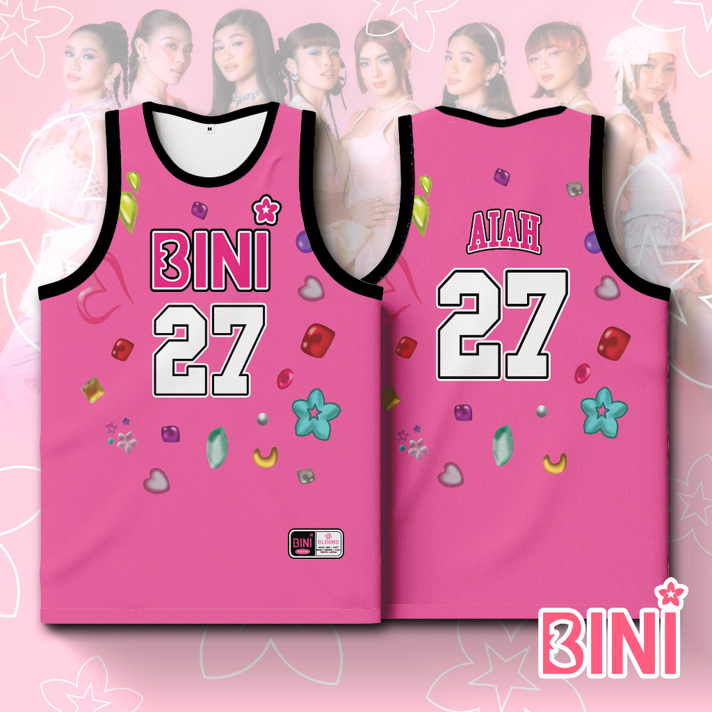 Ladies Oversized Graphic Tee BINI Full Sublimation Jersey Ppop Idol ...