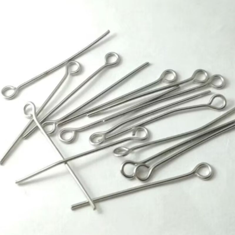 metal eyepin connector nickel 100-150pcs | Shopee Philippines