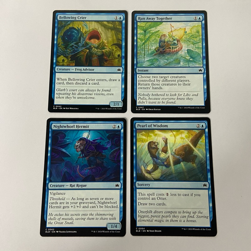 BELLOWING CRIER RUN AWAY TOGETHER NIGHTWHORL HERMIT PEARL OF WISDOM ...