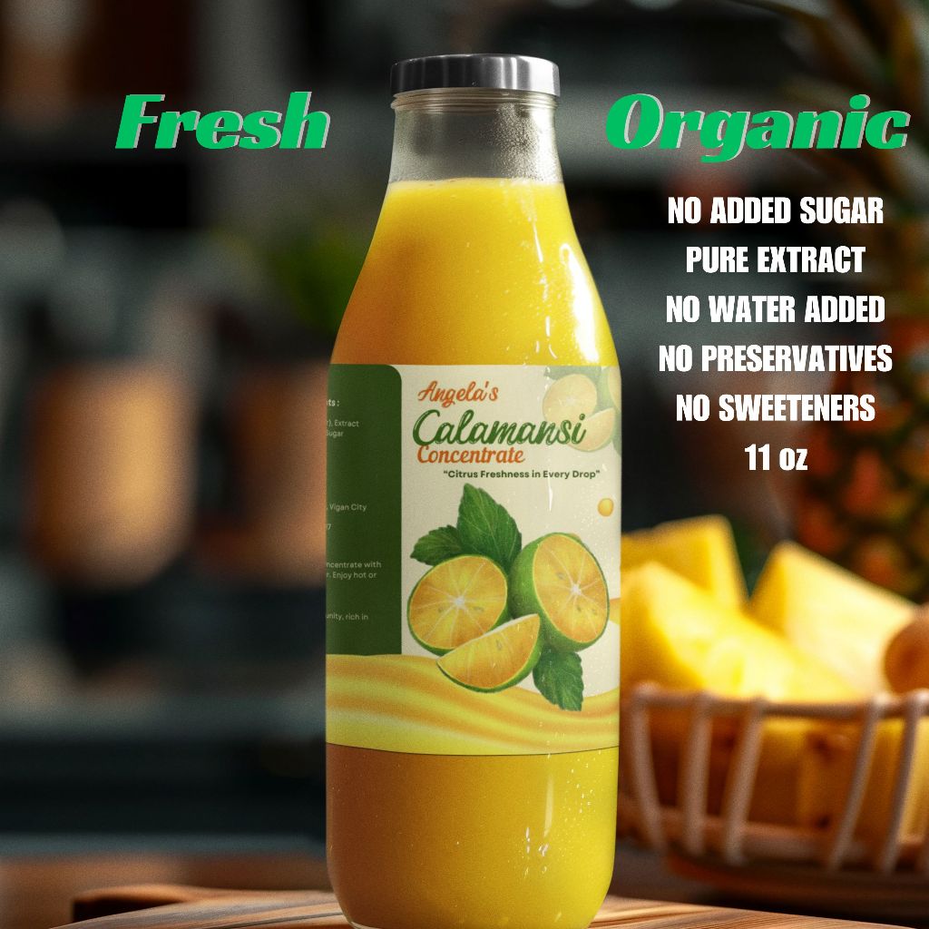 Calamansi Puree Extract 11oz Organic Fresh Natural No Sugar Added ...