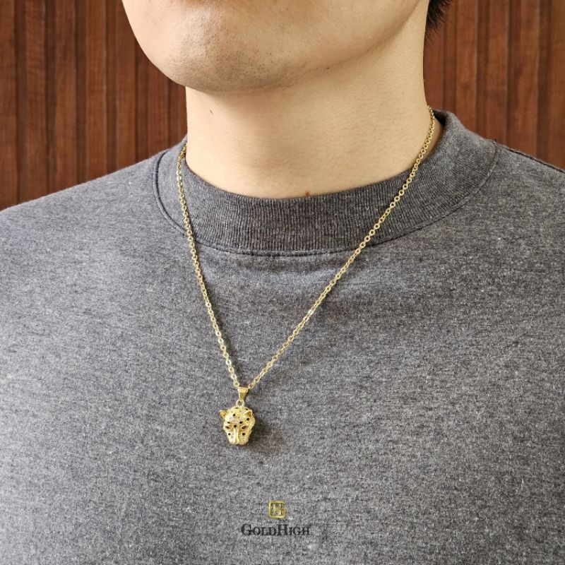 GoldHigh Iced Panther Pendant with Chain | Shopee Philippines