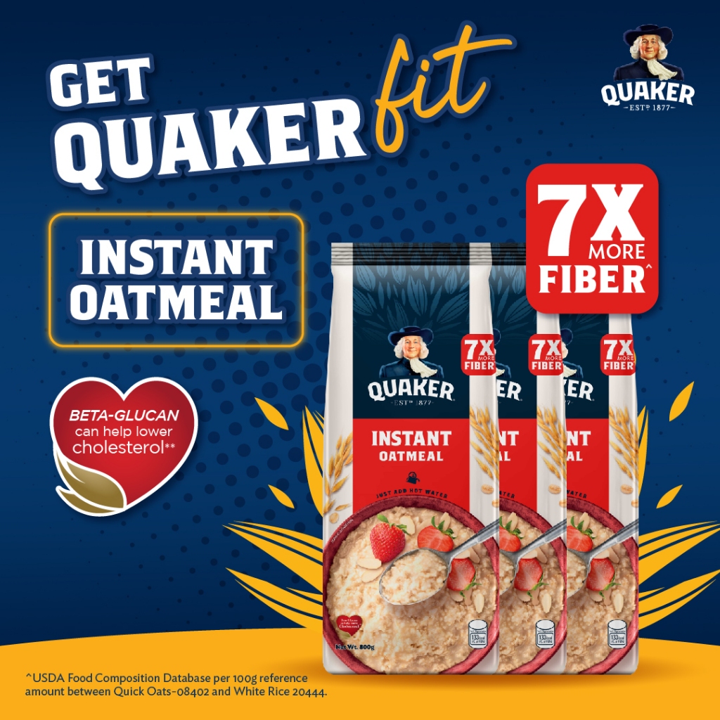 Quaker Instant Oatmeal 800g (Pack of 3) | Shopee Philippines