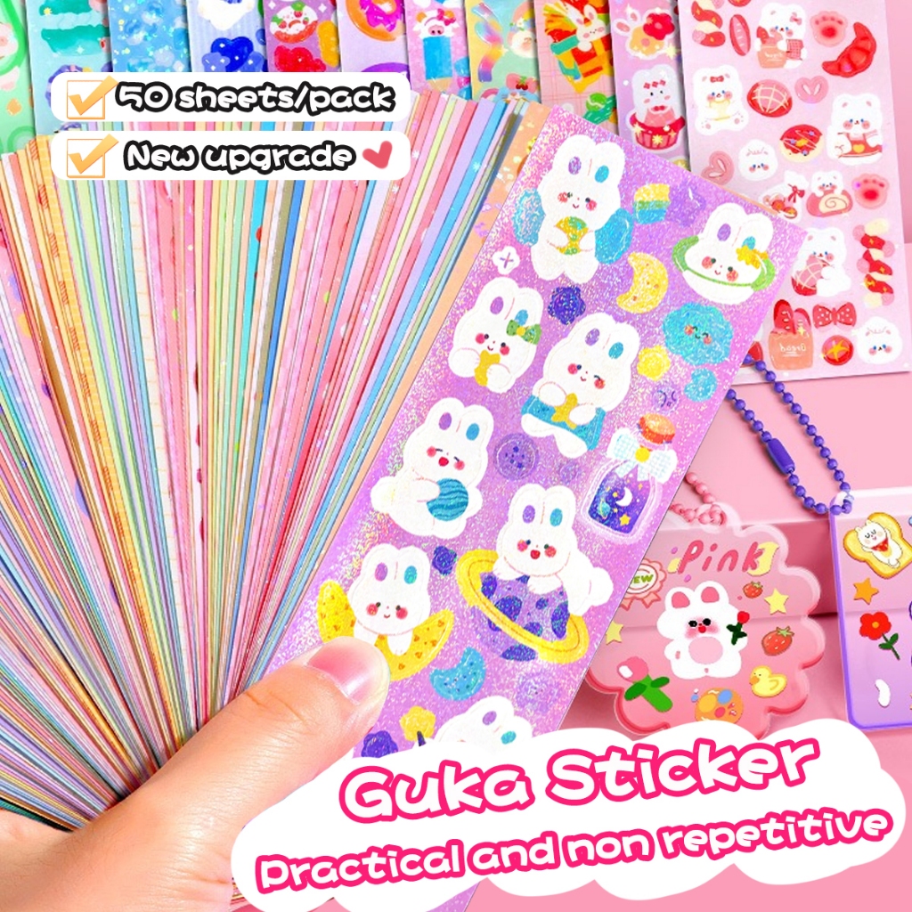 50PCS Kawaii Cute Guka Sticker Non-Repetitive Children's Cartoon ...