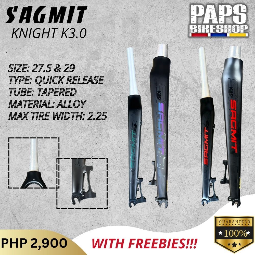 SAGMIT KNIGHT K3.0 RIGID FORK FOR MTB | Shopee Philippines