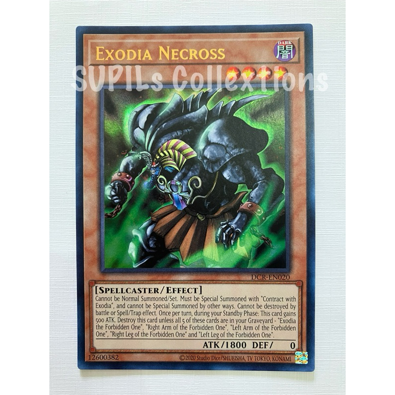 YuGiOh! TCG EN Exodia Necross DCR-EN020 (UR) | Shopee Philippines