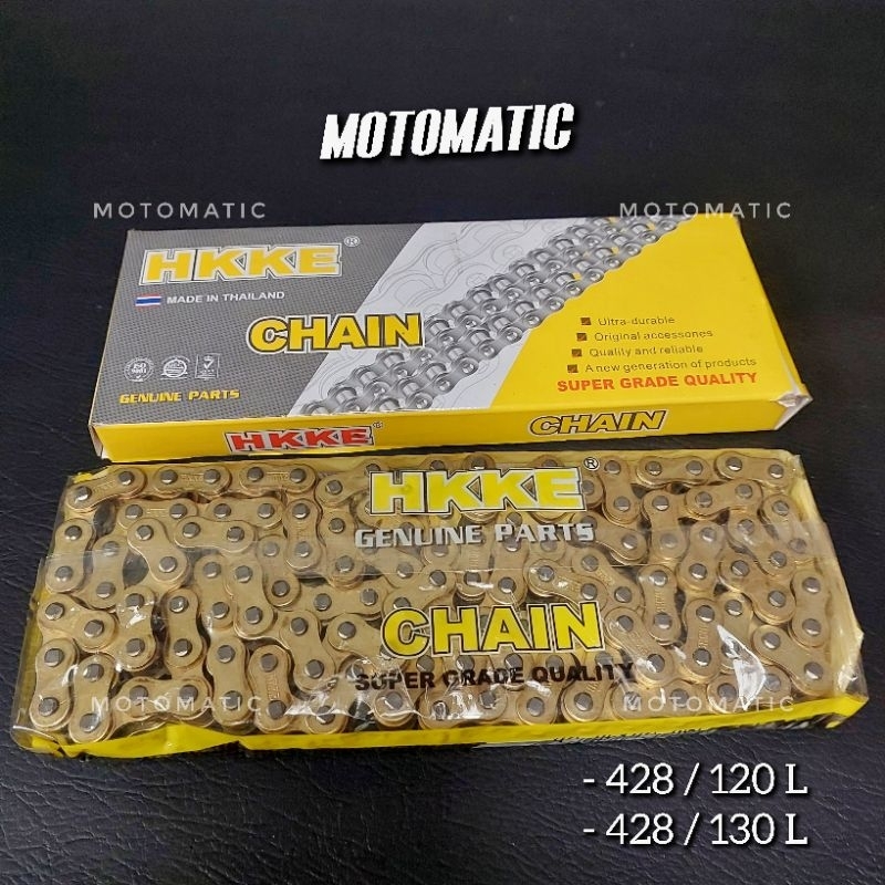 Motorcycle Chain | GOLD | 428 / 130L / 120L | Shopee Philippines