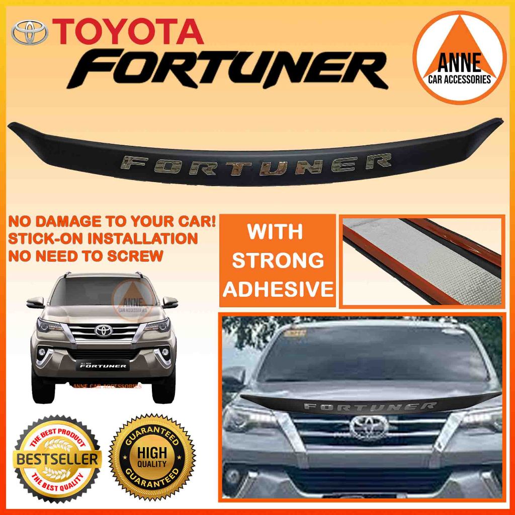 Hood Guard Bonnet for Toyota Fortuner 2016 2017 2018 2019 2020 2021 ...