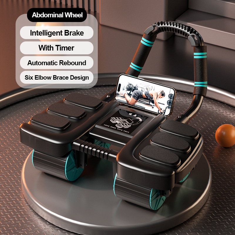 Four-Wheel Abdominal Wheel Beginner Abdominal Health Wheel Rollers ...