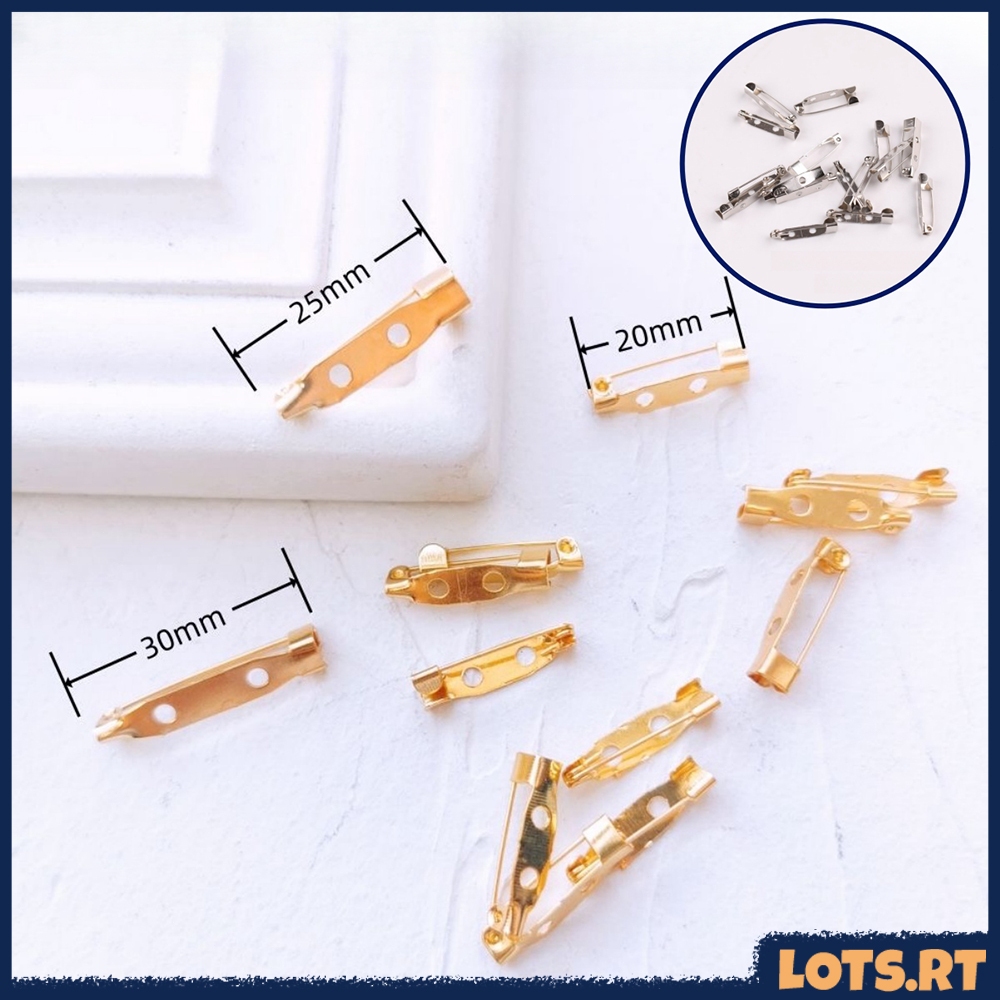 50Pcs/Set Bar Pin or Brooch Pins with a Clasp DIY Accessories for ...