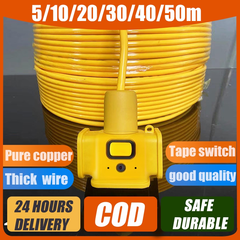 5-50M Electric Vehicle Power Extension Cord Socket With Extension Cord ...