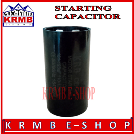 MOTOR STARTING CAPACITOR KRB (161-193 UF 110-125 VAC) | Shopee Philippines