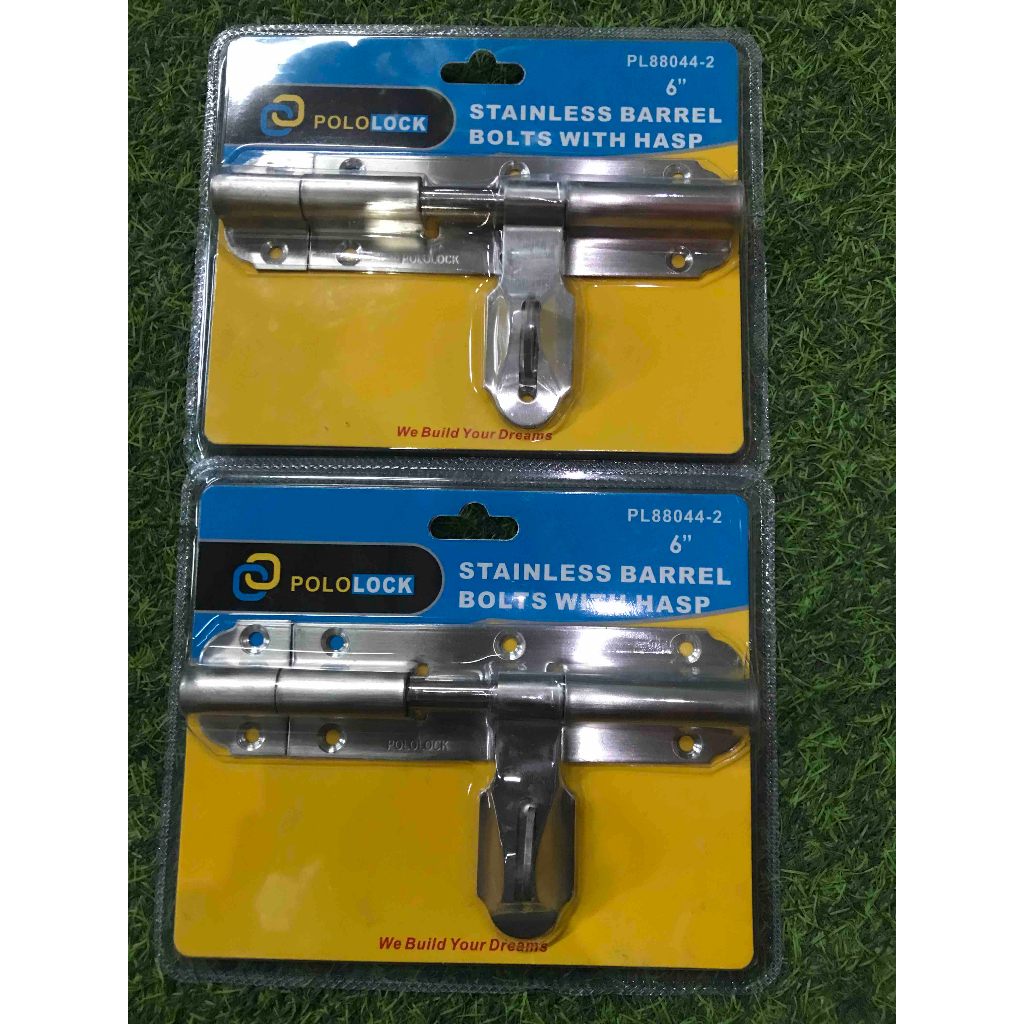 POLOLOCK Stainless Barrel Bolt With Hasp (PL88044) | Shopee Philippines