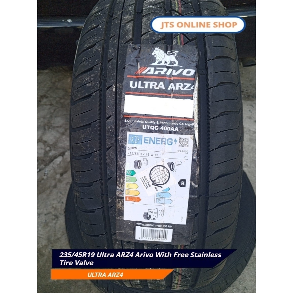 235/45R19 Ultra ARZ4 Arivo With Free Stainless Tire Valve (PRE-ORDER) | Shopee Philippines