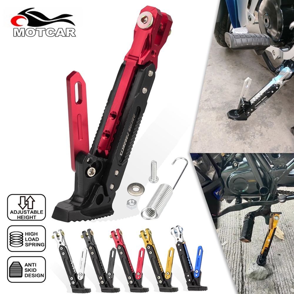 Motorcycle Side Stand Adjustable Foot Side Support Stand CNC Aluminum ...