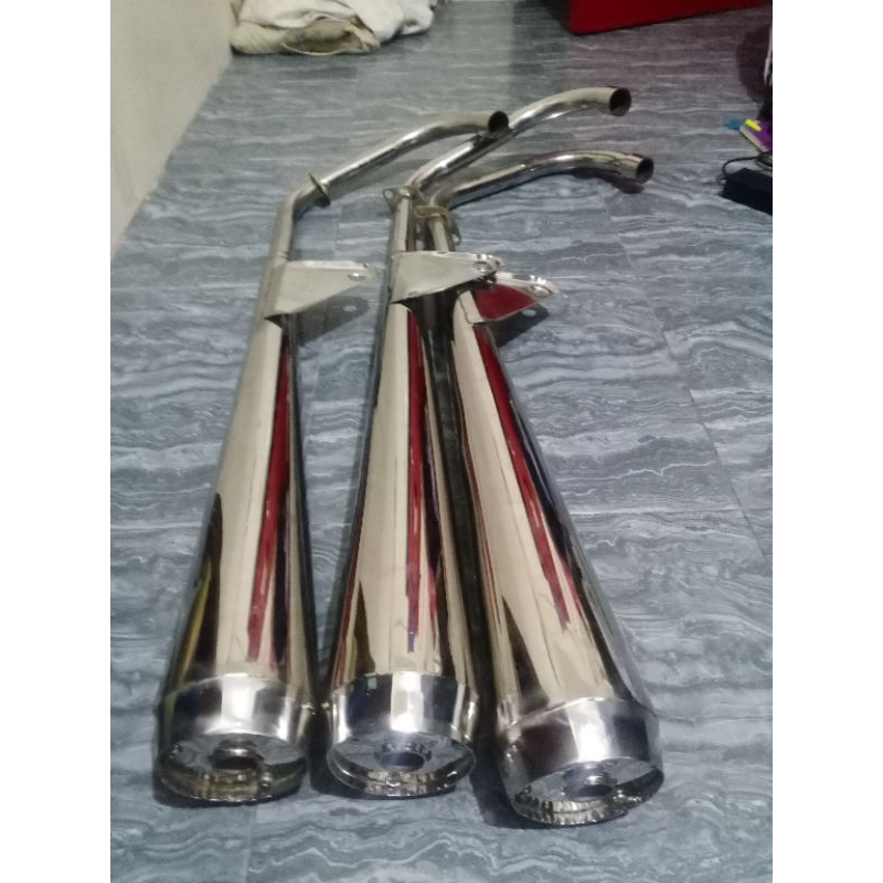 microbike ext 125/150/ version 2 chicken pipe stainless | Shopee ...