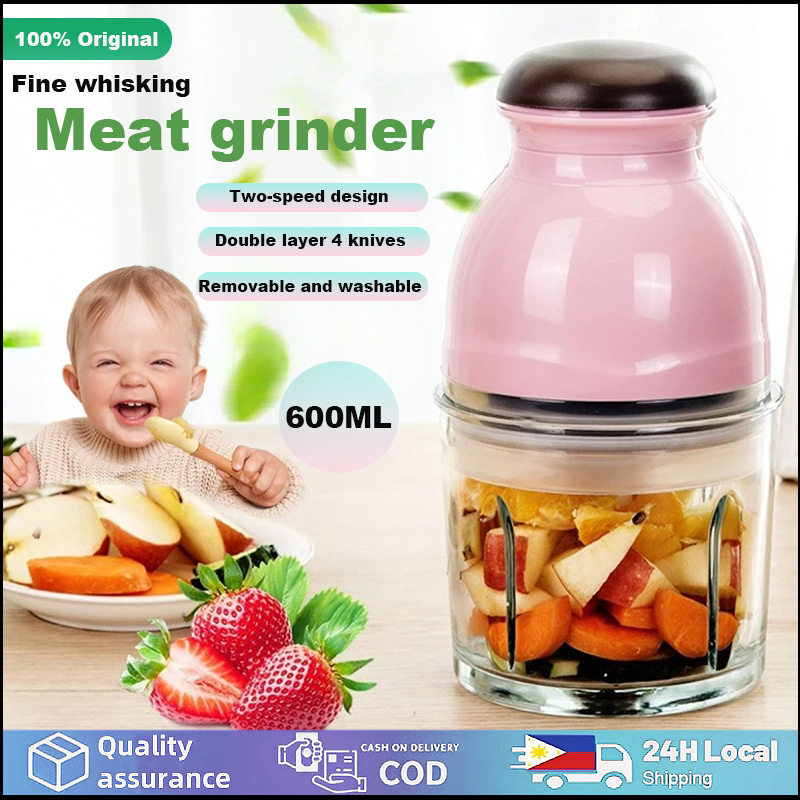 Portable Meat Grinder Electric Food Processor Vegetable Chopper Fruit ...