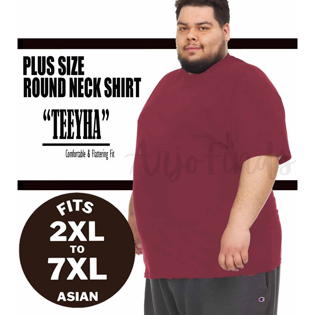 TEE-YHA Plus Size Unissex Oversized Plain Shirt | T-shirt | Tees ( Men ...