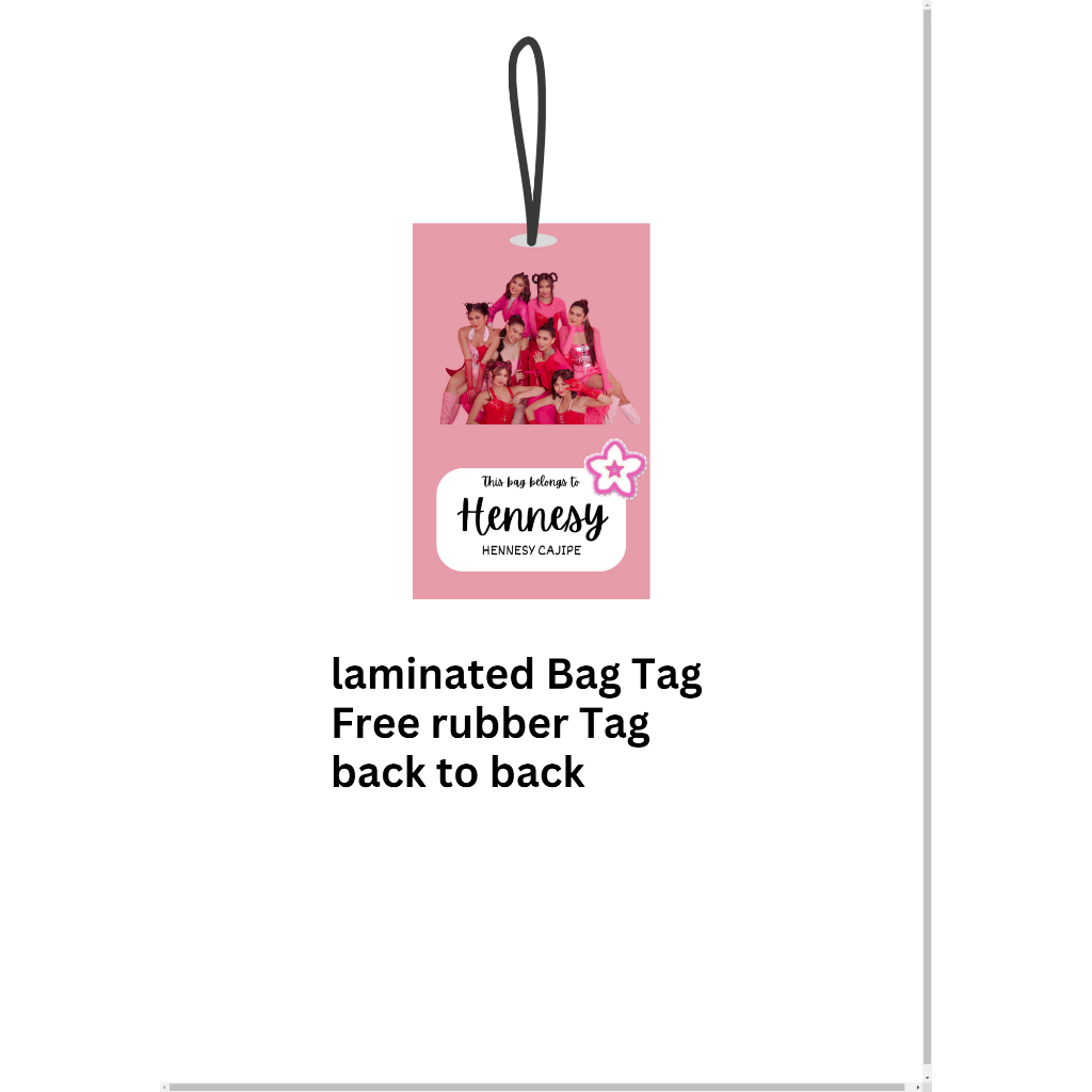 BINI BAG TAG LAMINATED PERSONALIZED | Shopee Philippines
